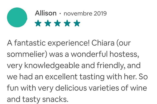 Tour in the Winery and Tasting - Customer Feedback and Ratings