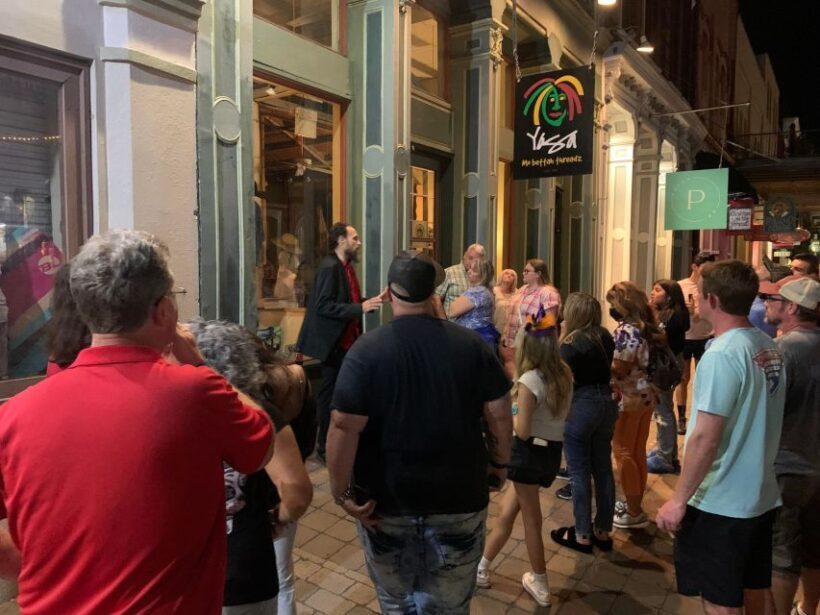 Tour of haunted locations with ghost hunting gear. - Key Points