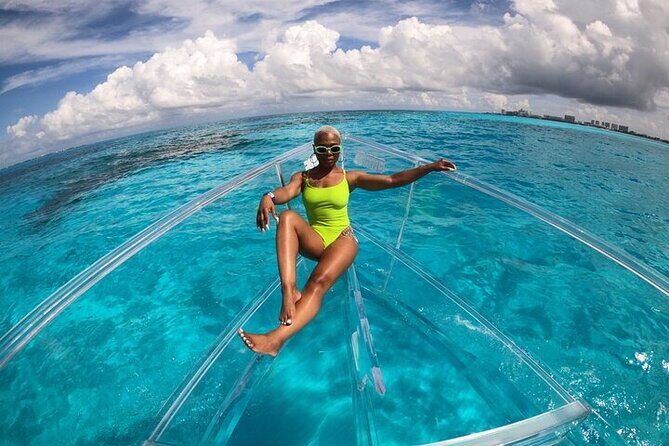 Tour to Arch in the only Clear Boat in Cabo Cruise Hotel PICKUP! - The Experience for You