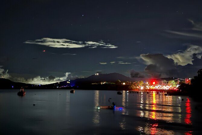 Transparent Canoes Illuminated on the Seawall of Hope - The Illumination and Nightlife