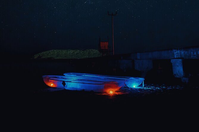 Transparent Canoes Illuminated on the Seawall of Hope - Weather and Cancellation Policies