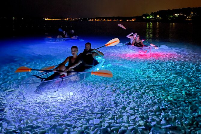 Transparent Kayak Night Glow Experience from Pula - FAQ