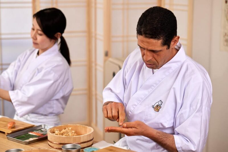 Tsukiji:Tokyo Omakase Sushi Class - Enjoying the Sushi Creations