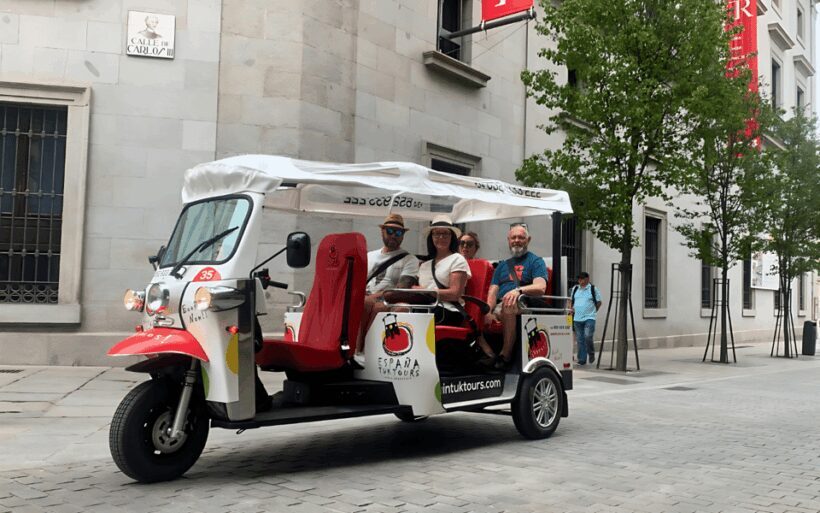 Tuk Tuk Tour with Wine Test in Madrid - Key Points