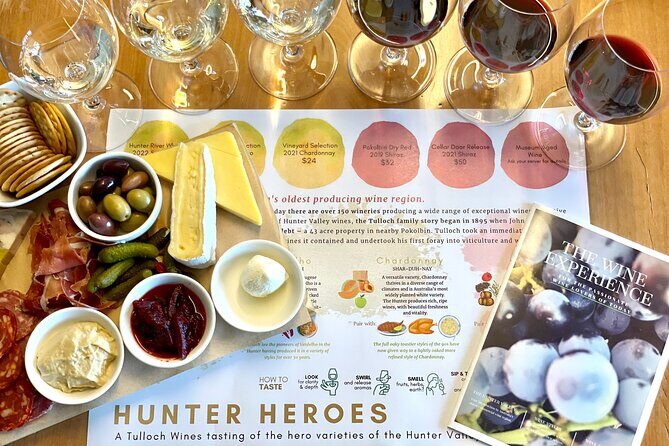 Tulloch Wines Hunter Heroes Wine Tasting with Local Cheese & Charcuterie Board - Introduction