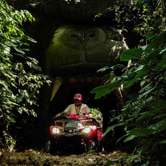 Ubud: ATV Bike Tour Kingkong Temple Cave,Waterfall-Free pool - Key Points
