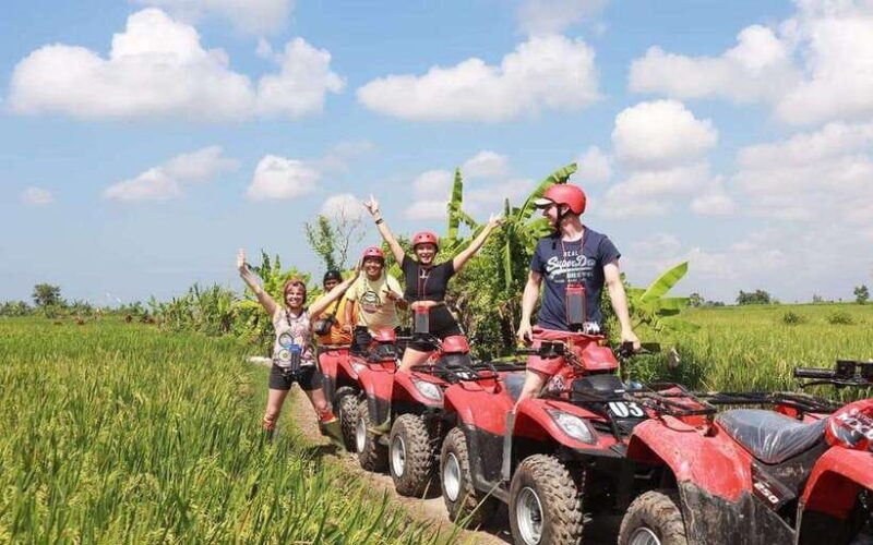 Ubud Atv Ride Full Treek River Cave and Rice Field - Key Points