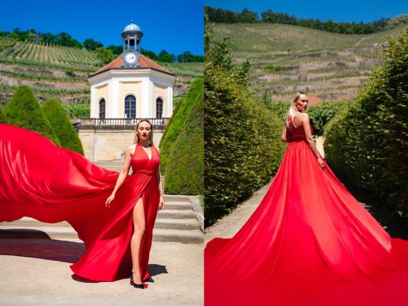 Unique flying dress photo shooting in Berlin - What to Expect from Your Flying Dress Photoshoot in Berlin