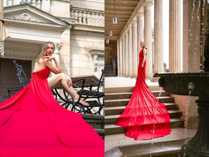 Unique flying dress photo shooting in Berlin - Who Will Love This Experience?