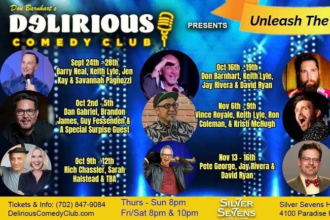 Unleash The Laughter Delirious Comedy Club at Silver Sevens Hotel - Who Will Enjoy This?
