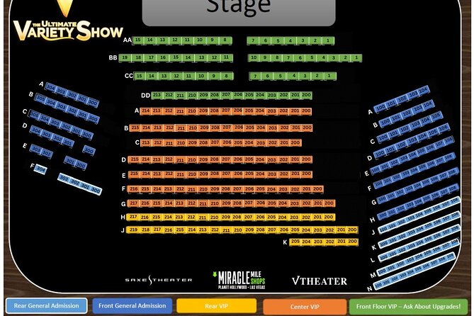 V - The Ultimate Variety Show at Planet Hollywood Resort and Casino - Recommendations for Attendees