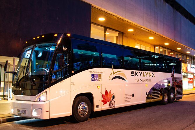 Vancouver City Centre to-or-from Whistler or Squamish (One-way) - Key Points