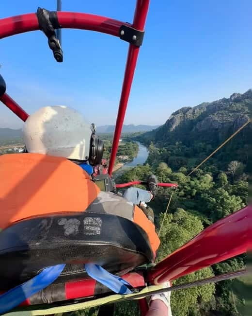 Vang Vieng Day Tour - Longtail boat, Paragliding - Key Points