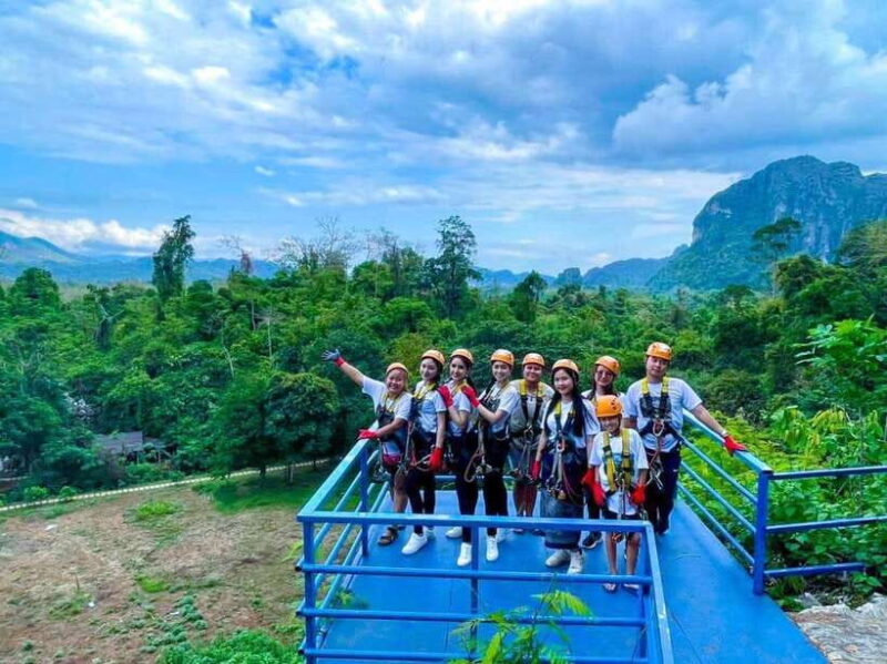 Vang Vieng: Half-Day Zip Lining with Cave Exploration Option - The Sum Up