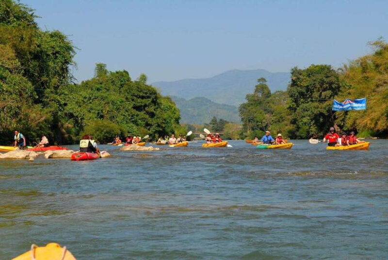 Vang Vieng: Kayaking&Cave Tubing&Trekking&Blue Lagoon - Key Points