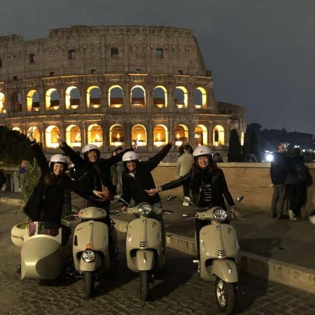 Vespa Sidecar Tour : Rome by Night - FAQ