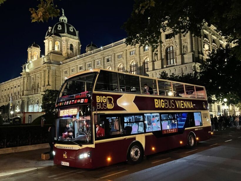Vienna: Big Bus City Highlights Night Tour with Live Guide - Authentic Travel Experiences