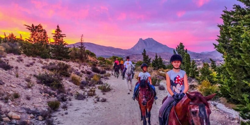 Villajoyosa Horseback Riding in the Mountains with sea views - Key Points