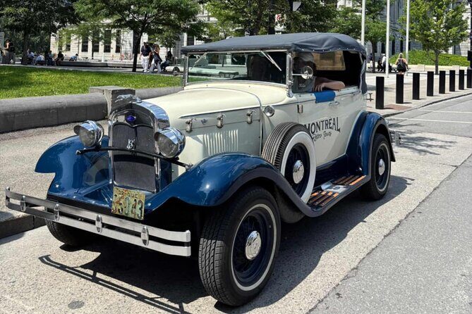 Vintage 1930 convertible! Old Montreal Tour-Private Guide -70 min - Introduction: A Vintage Ride Through Montreal’s Heart