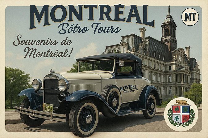 Vintage 1930 convertible! Old Montreal Tour-Private Guide -70 min - The Guide: Passion and Personal Touch