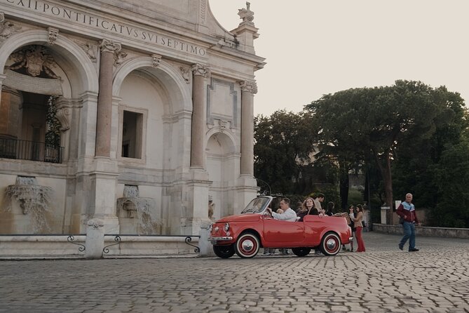 Vintage Fiat 500 Cabriolet: Romes Highlight Private Tour - Enjoy Complimentary Drinks During Your Tour