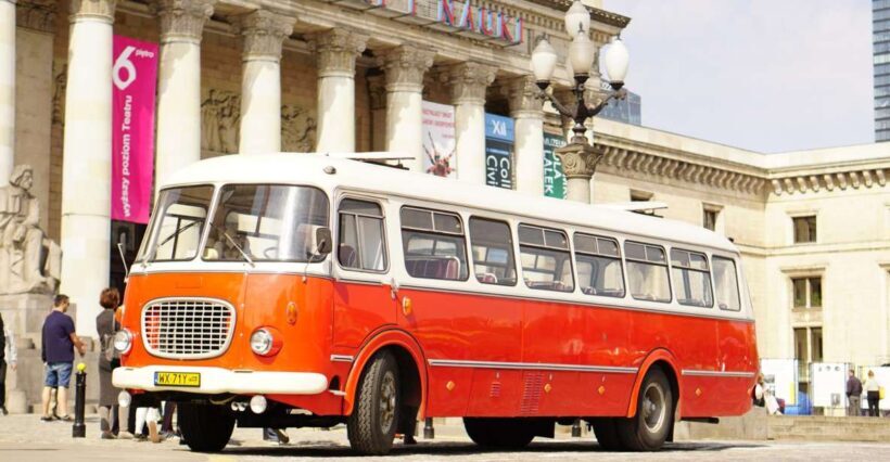 Warsaw: Highlights Guided Retro Bus Tour - Transition to the Old Town