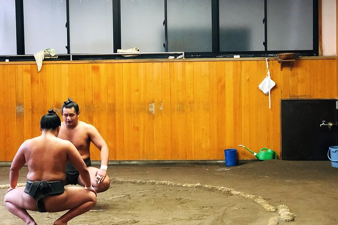 Watch Sumo Morning Practice at Stable in Tokyo - Taking in the Sumo Practice Session