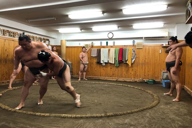Watch the Real Sumo Morning Practice Tour at Yokozuna Stable - What to Expect