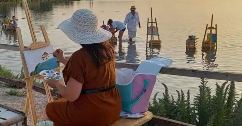 Water painting in the salt pans of Marsala - Key Points