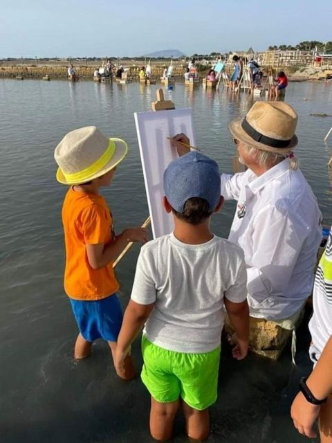 Water painting in the salt pans of Marsala - An In-Depth Look at the Salt Pan Water Painting Tour