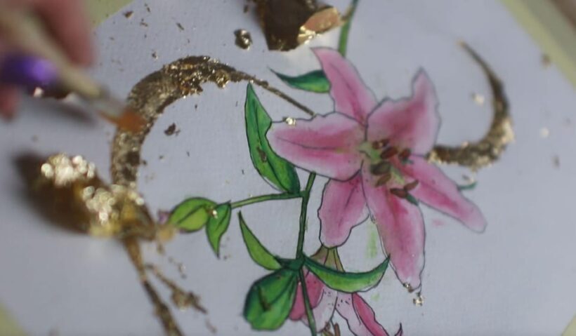 Watercolor Painting with gold leaf workshop - An In-Depth Look at the Tuscany Watercolor with Gold Leaf Workshop