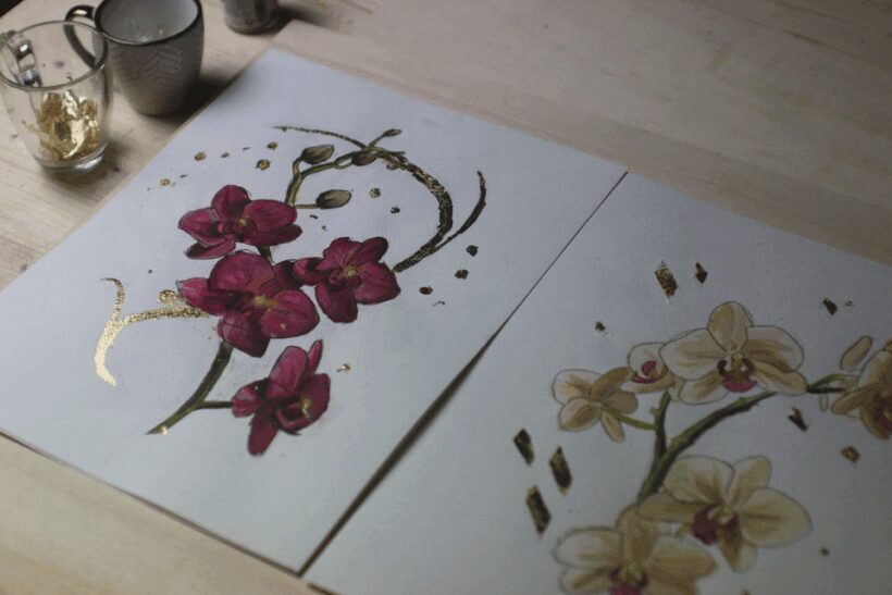 Watercolor Painting with gold leaf workshop - FAQs