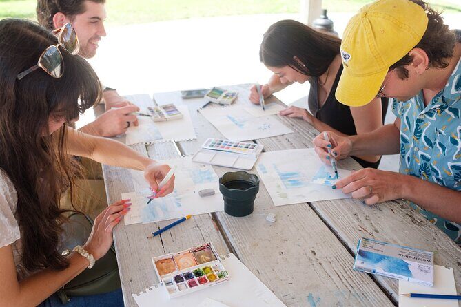Watercolor Postcard Painting with a Local Artist - An In-Depth Look at the Watercolor Postcard Workshop