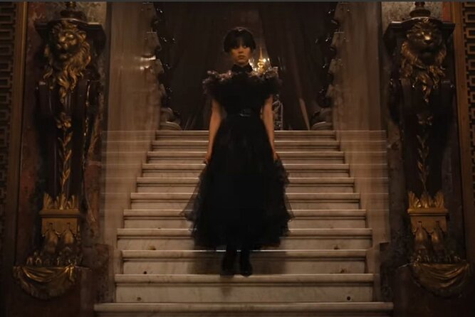 Wednesday Series - Adams Family - Visit Six Filming Locations - Targoviste Lunch Stop