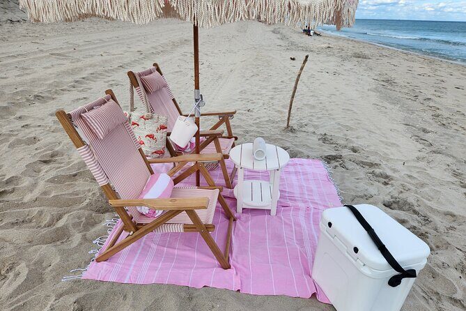 West Palm Beach Day: Cabana, Beach Chairs, Yeti, JBL, Towels + - The Sum Up