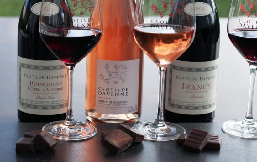Wine and chocolat tasting at Chablis. - Analyzing the Practical Details