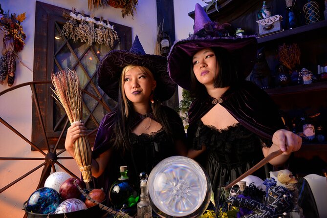 Witch Costume Photo Shoot - Witch Cottage Theatrical Set - Key Points