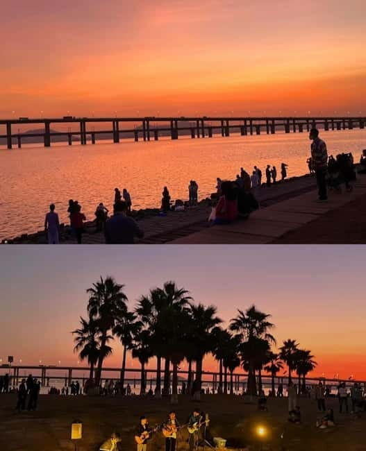 Xiamen Jimei: Sea View Metro, Nanyang Memory & Sunset Walk - The Perfect Sunset: Walking the Ten-Mile Dyke