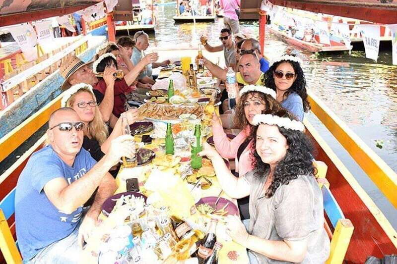 Xochimilco floating gardens, Coyoacan and UNAM murals - Xochimilco: Floating Gardens and Trajinera Rides