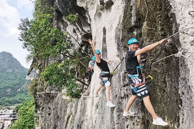 Yangshuo Via Ferrata with Round way private transfer from Yangshuo hotel - Key Points