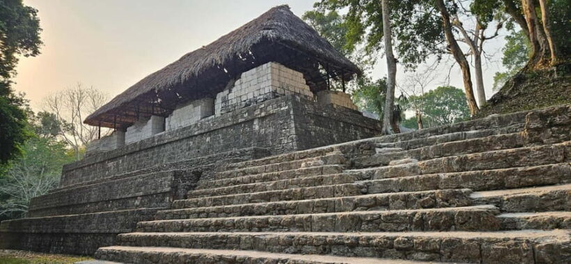 Yaxha at sunset with transportation, guide plus entrance - Key Points