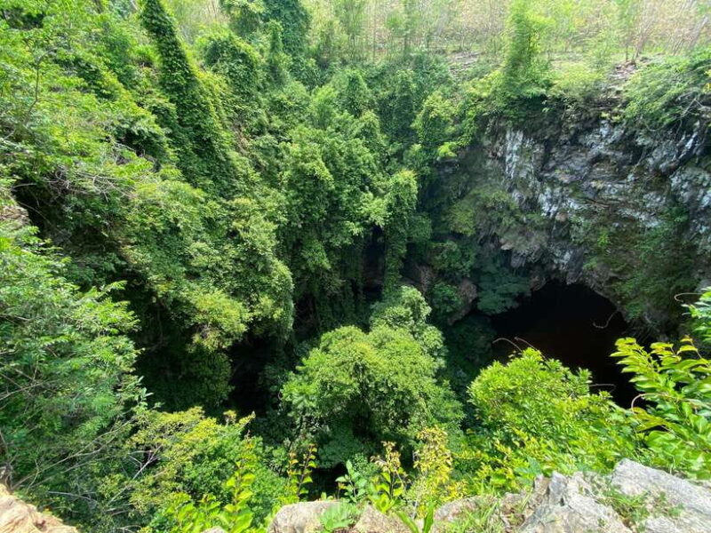 Yogyakarta: Merapi Jeep Sunrise and Jomblang Cave Tour - Descending into Jomblang Cave