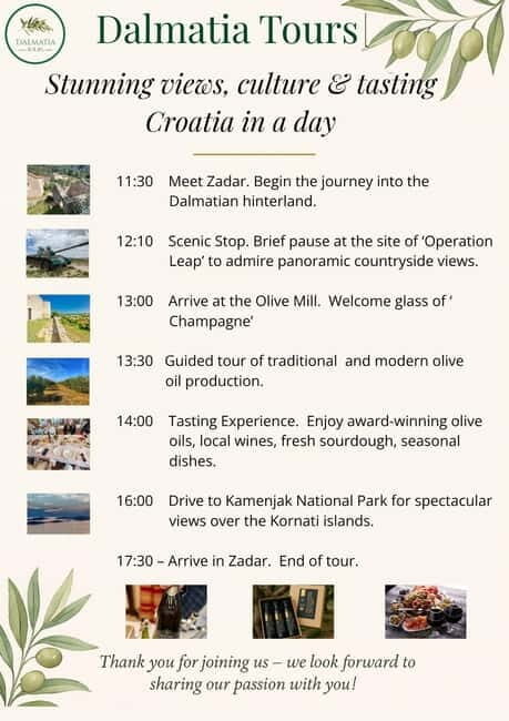 Zadar: Hinterland Hidden Treasures, Nature, History, Tasting - Key Points