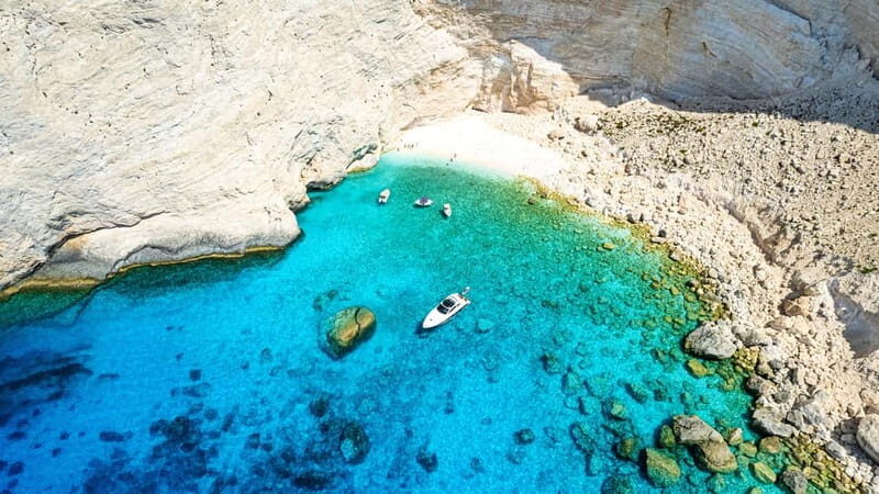 Zakynthos: Semi Private Shipwreck & Blue Caves Max 10 guests - The Sum Up