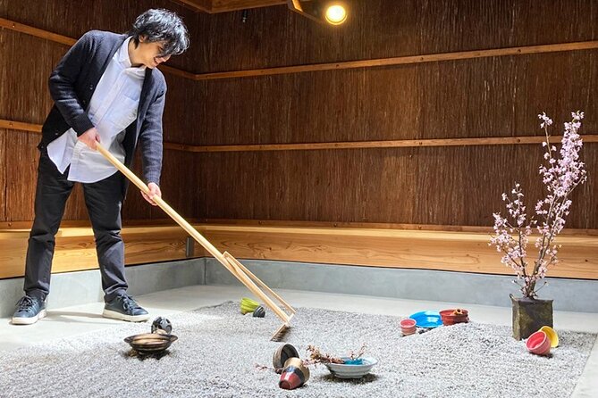 Zen Garden Making and Matcha Tasting in Handmade Pottery Shop - Zen Garden Making Process